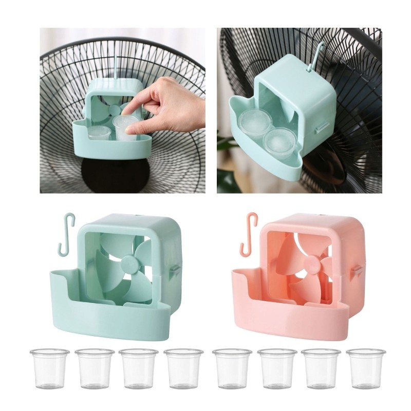Reusable Fan Cooling Attachment Add Ice Cubes to Increase Winds Plastic ...