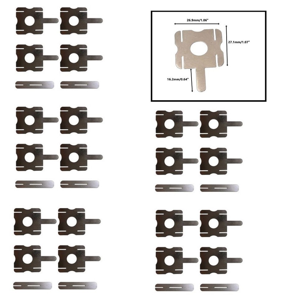 30x Nickel Plated Steel Strap Strip Sheets For Battery Pack Spot ...