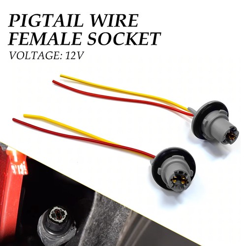 2X T10 921 194 Bulb Socket Dome Side Marker Light Harness Wire Plug ...