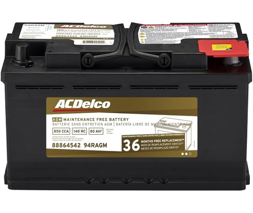 ACDelco Gold 94RAGM (88864542) 36 Month Warranty AGM BCI Group 94R ...