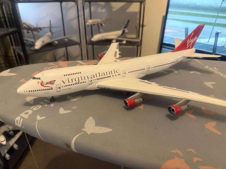 1:144 Boeing B747-200 Virgin Atlantic Model Kit Built Spayed Painted ...