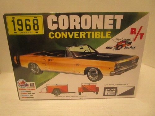 MPC 1968 Coronet R/T Convertible 1/25 Scale Model w/ Bonus Haul-Away ...