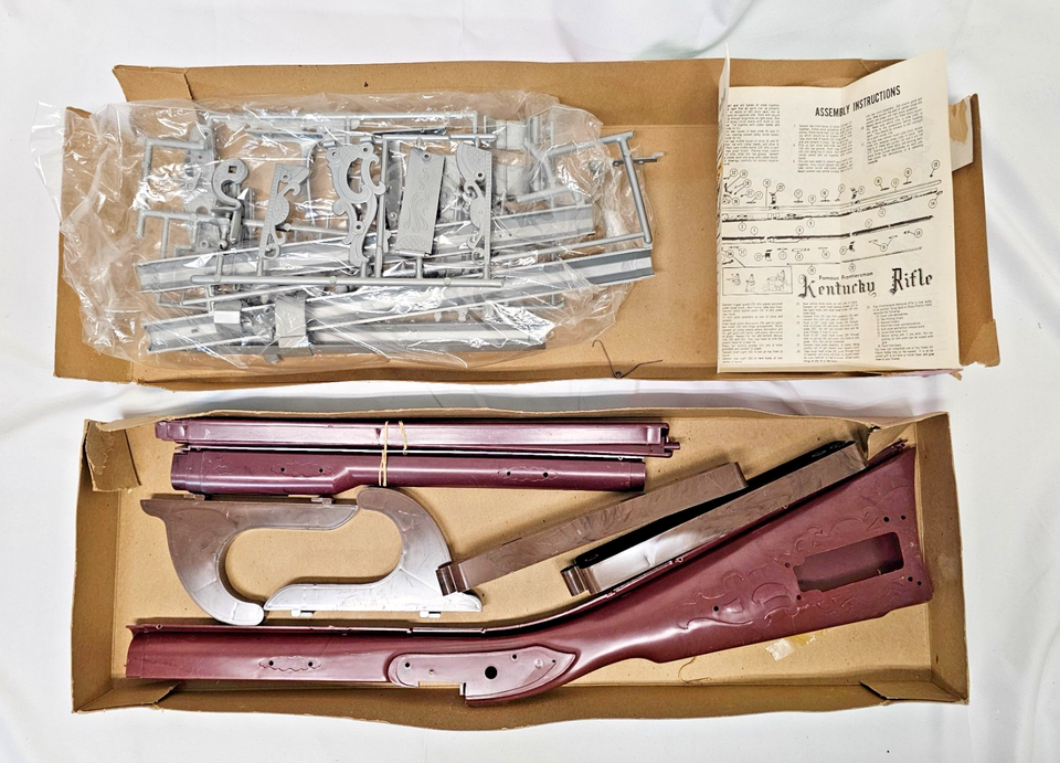 PYRO Kentucky Long Rifle Toy Model Kit Complete w/ Mounting Brackets ...