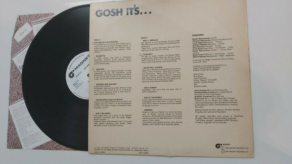 BAD MANNERS gosh it's .. RARE ISRAELI LP | eBay