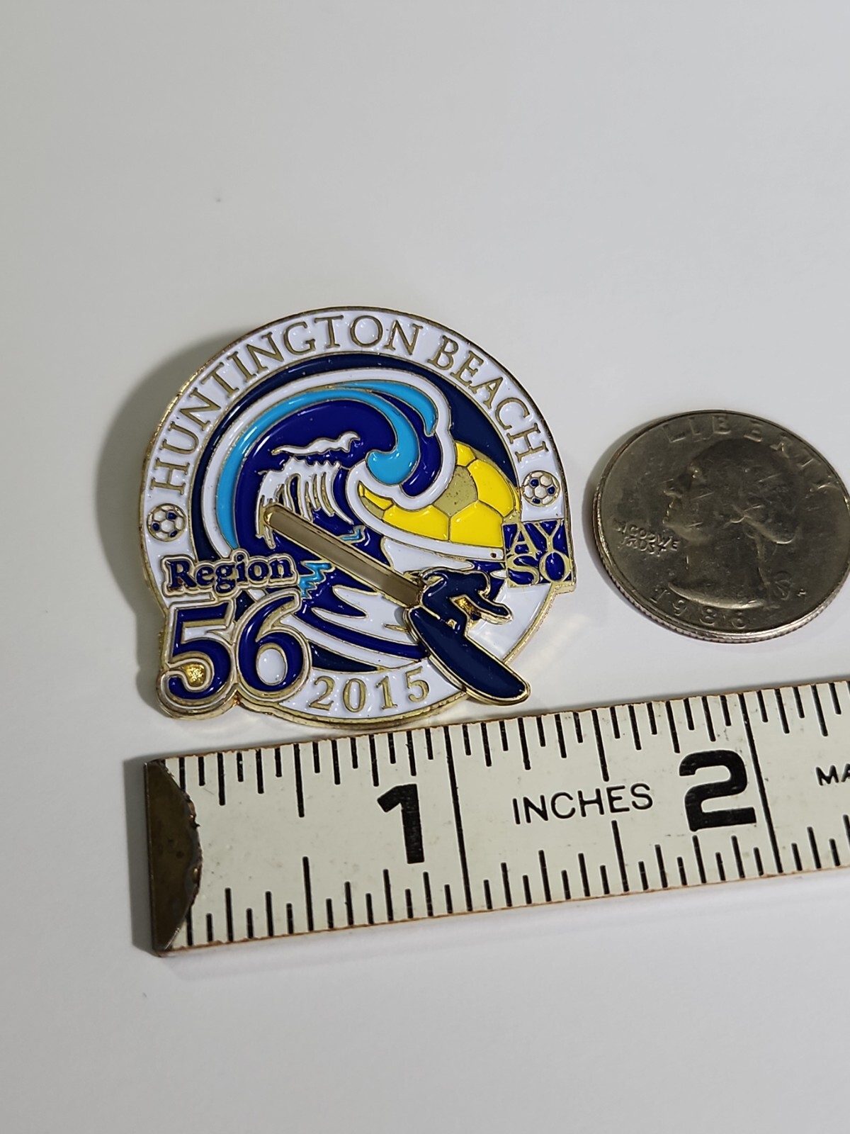 Huntington Beach AYSO Region 56 Lapel Pin American Youth Soccer ...