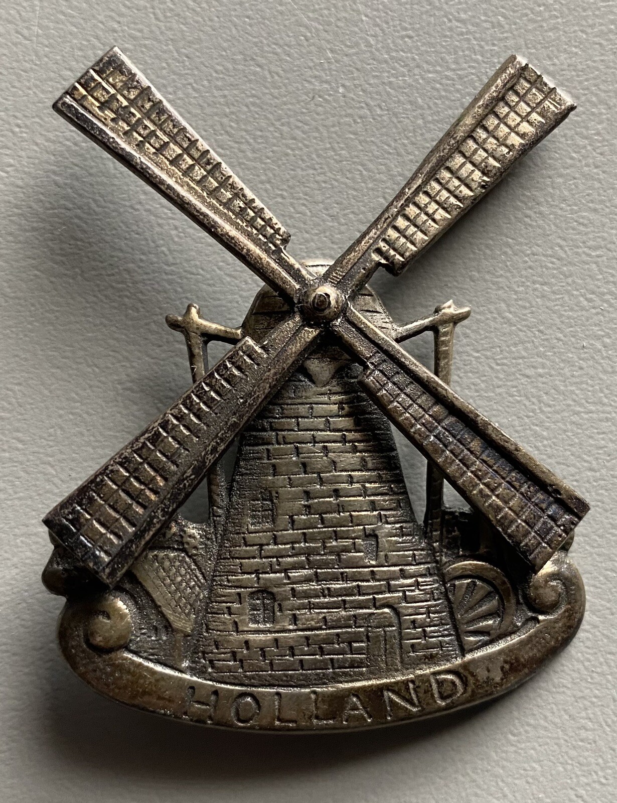 Vintage Holland Metal Plated Spinning Windmill Stick Pin Souvenir | eBay