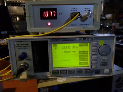 HP Agilent Keysight 8163A with 81536A Fiber Optic Power Sensor Tested ...