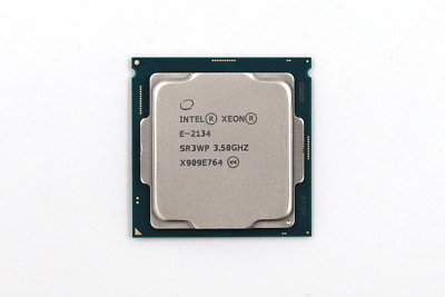 Intel Xeon E-2134 3.50GHz Quad-Core 4MB LGA 1151 CPU P/N: SR3WP Tested ...
