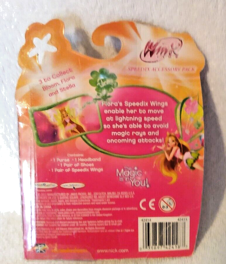 NEW Winx Club Flora Accessory Pack Set- 2012 Jakks Pacific Purse Shoes ...