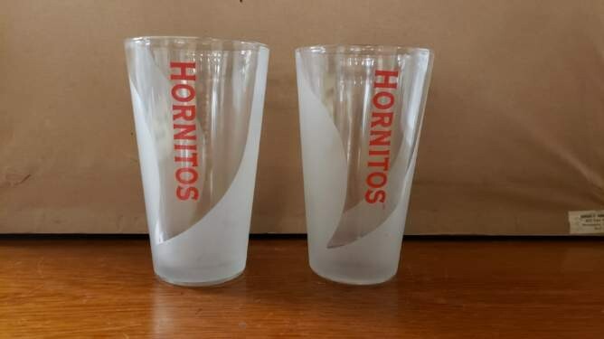 Set of 2 Hornitos Beer Pint Glasses, Red Lettering Glass | eBay