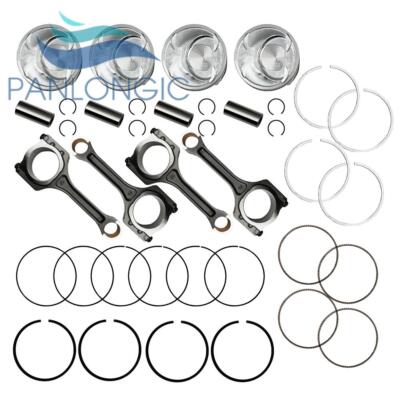 4PCS Piston Kit & Connect Rod for 2011-2013 Kia Optima Sorento 2.4L ...
