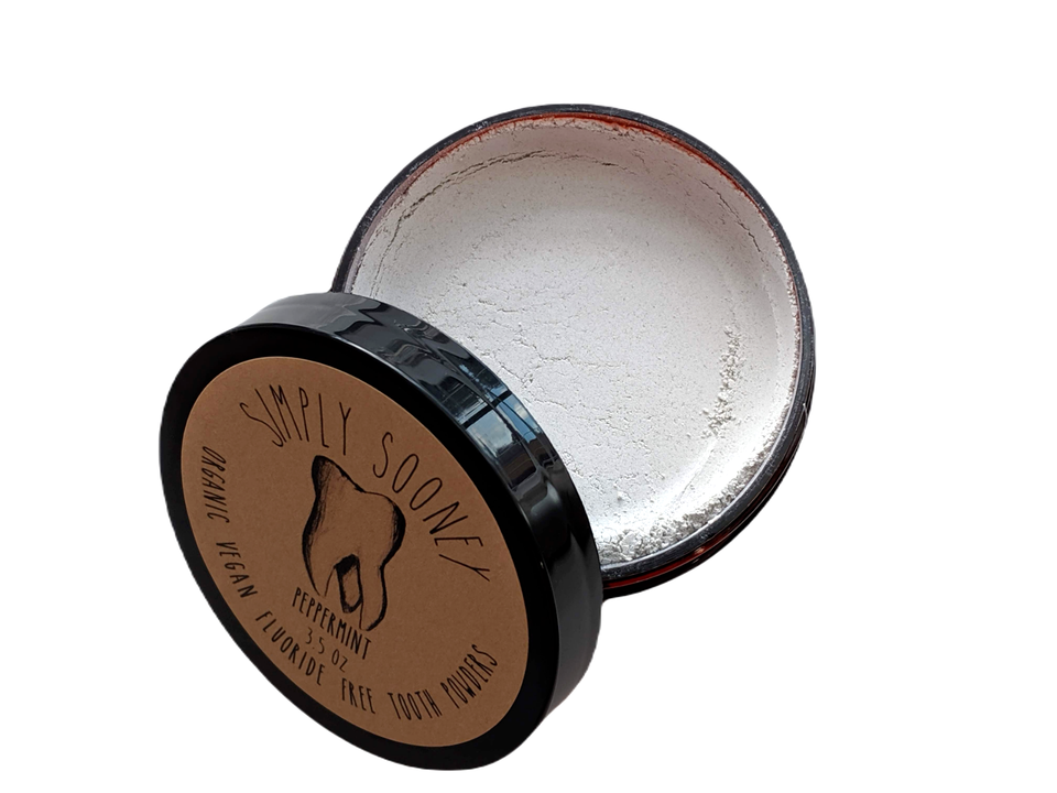 1.5oz PEPPERMINT Vegan Organic Fluoride Free Remineralizing Tooth ...