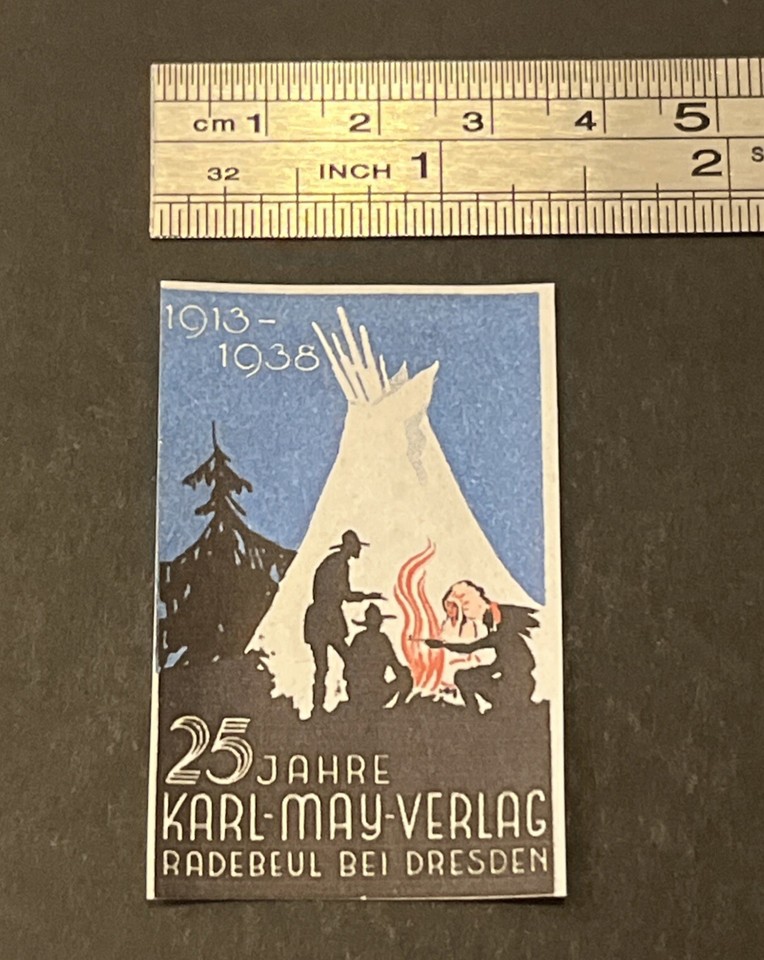 Third Reich NSDAP Propaganda Stamp Label Vignette Nazi German 25 Years ...
