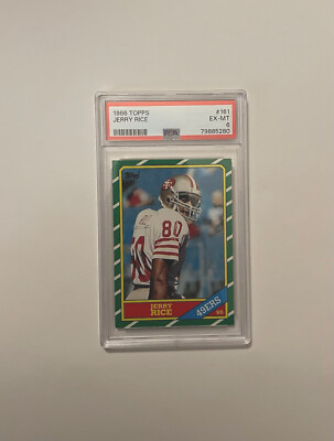 1986 Topps Jerry Rice Rookie Card #161 PSA 6 - Mint | eBay