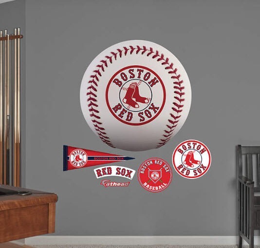 NEW BOSTON RED SOX BASEBALL REAL BIG FATHEAD MLB Wall Graphic Decal | eBay