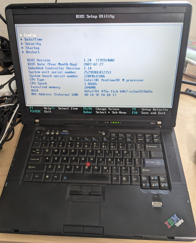 IBM ThinkPad Z60m Intel Pentium M 1.86GHz, 2GB RAM, 100GB HDD, XP Pro ...