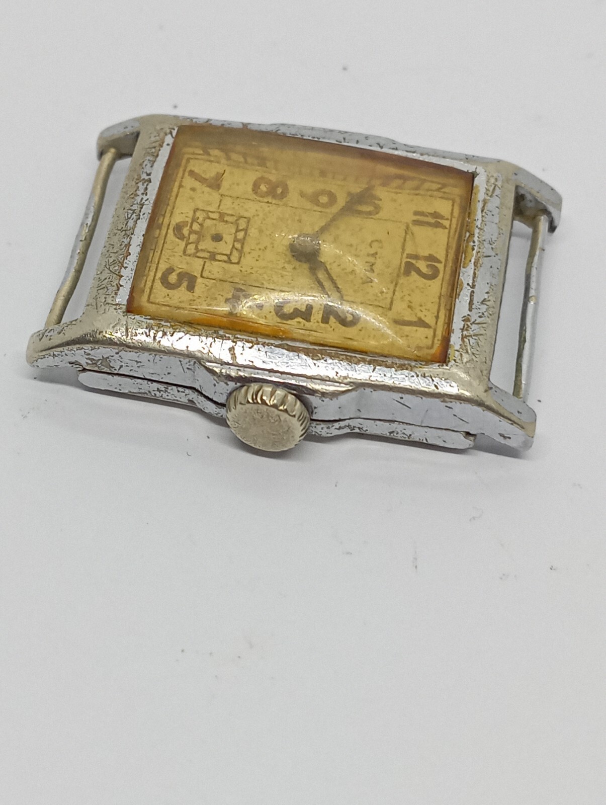 VINTAGE Art deco Military Tank watch cal. Langendorf Cyma dial WWII ...