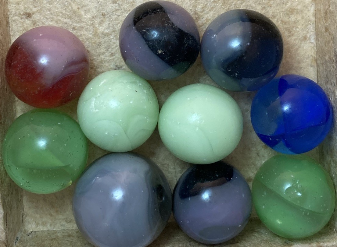 Vintage Marble Lot - UV Glowers - Lot If 10 All UV K107 | eBay