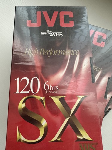 Lot of 4 JVC T 120 SX 6 Hour High Performance Blank Video VHS Tapes New Sealed | eBay