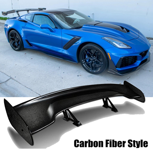 For Chevy Corvette C7 C6 46" Rear Trunk Spoiler Racing Wing GT-Style ...