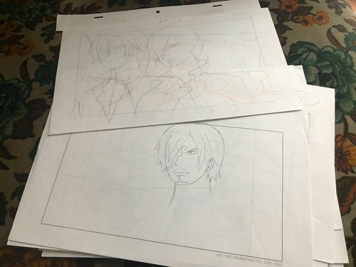 One Piece Animation Cel Set of 12 Niji Yonji Eijiro Oda Original ...