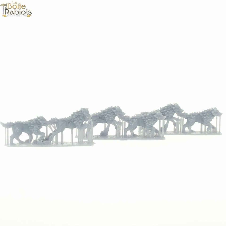 Forest Dragon Minihammer Print 3D 0 3/8in Undead Dire Wolves | eBay