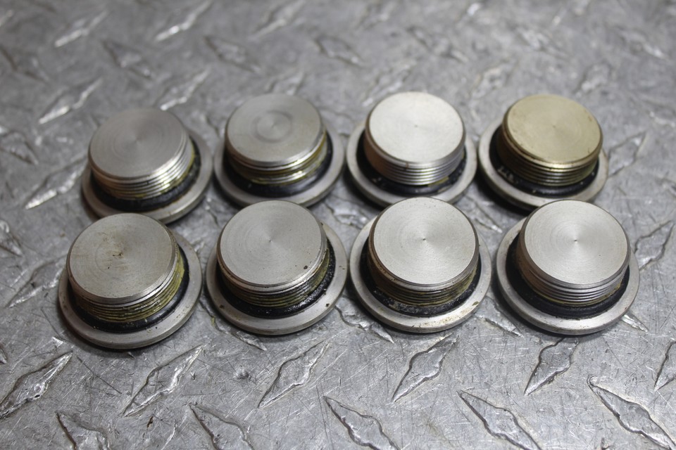 SEADOO 4 TEC CRANKCASE ENGINE BLOCK PLUG SET 2002+ MODELS 420641171 ...