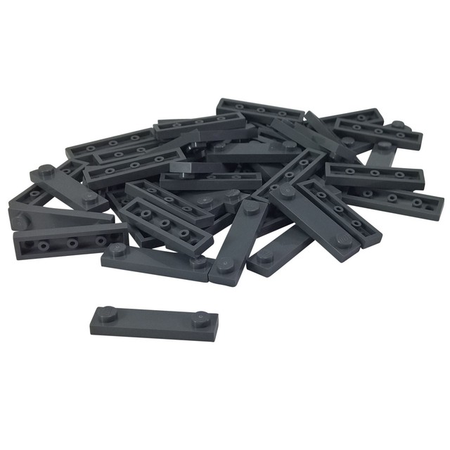 LEGO 1x4 Plates Modified 2 Studs Black White Light Gray Red Dark Blue ...