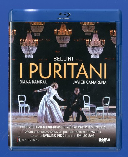 RARE BLU-RAY ★ Bellini I Puritani - Damrau, Camarena, Pido, Sagi ...