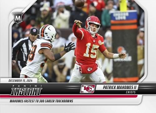 Patrick Mahomes II - 2024 Panini Instant NFL #205 Kansas City Milestone ...