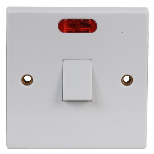 Electric Switch Double Pole 20A WHITE Electrical Fitting with or ...
