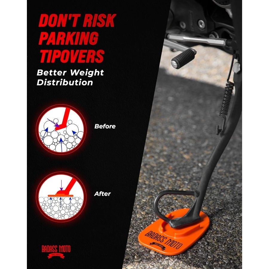 Motorcycle Kickstand Pad - Kickstand Plate - Kick Stand Puck ...