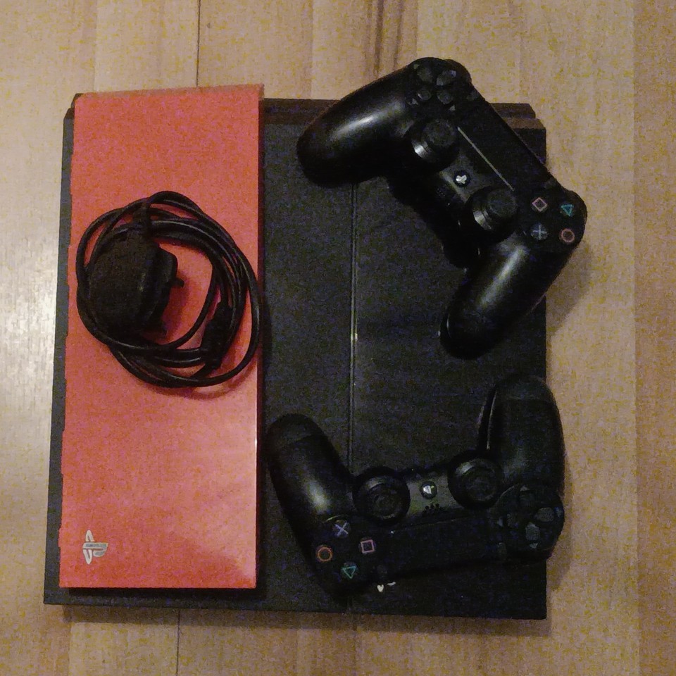 PS4 Console with two controllers and Custom faceplate | eBay UK