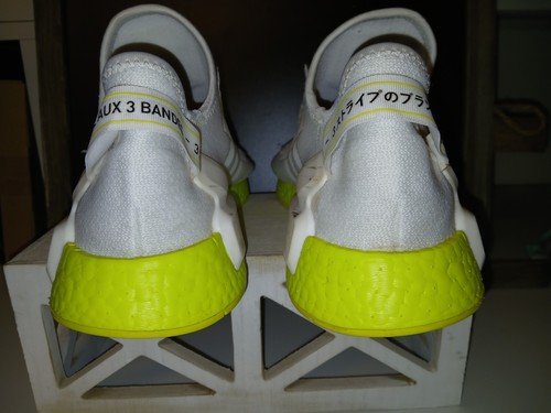 Adidas NMD_R1 V2 Cloud White Neon Mens Size 12 No Insoles | eBay