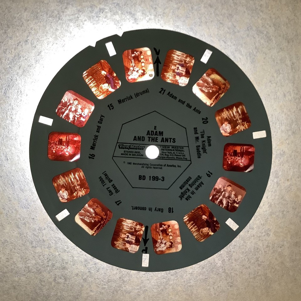 Adam And The Ants Vintage Retro View Master Toy Reels X3 Viewmaster ...