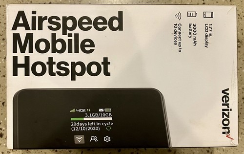Verizon Airspeed 4G Mobile Hotspot Prepaid, Black 195925288029| eBay