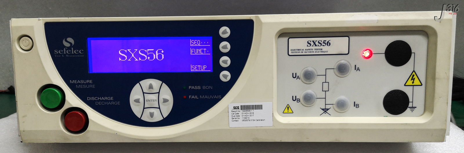 640 SEFELEC ELECTRICAL SAFETY TESTER +SXS56 | eBay