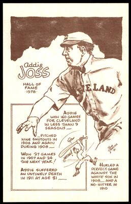 1981 BOB PARKER HALL OF FAME - SERIES 3 - ADDIE JOSS CLEVELAND INDIANS ...