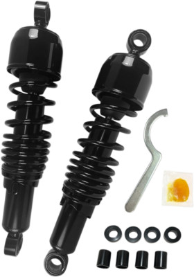 Drag Specialties Black 12.5" Rear Shocks for 79-03 Harley Sportster XLH ...