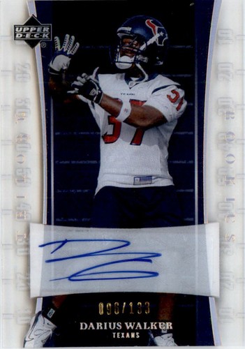 2007 Upper Deck Trilogy Rookie Autographs #134 Darius Walker /133 | eBay