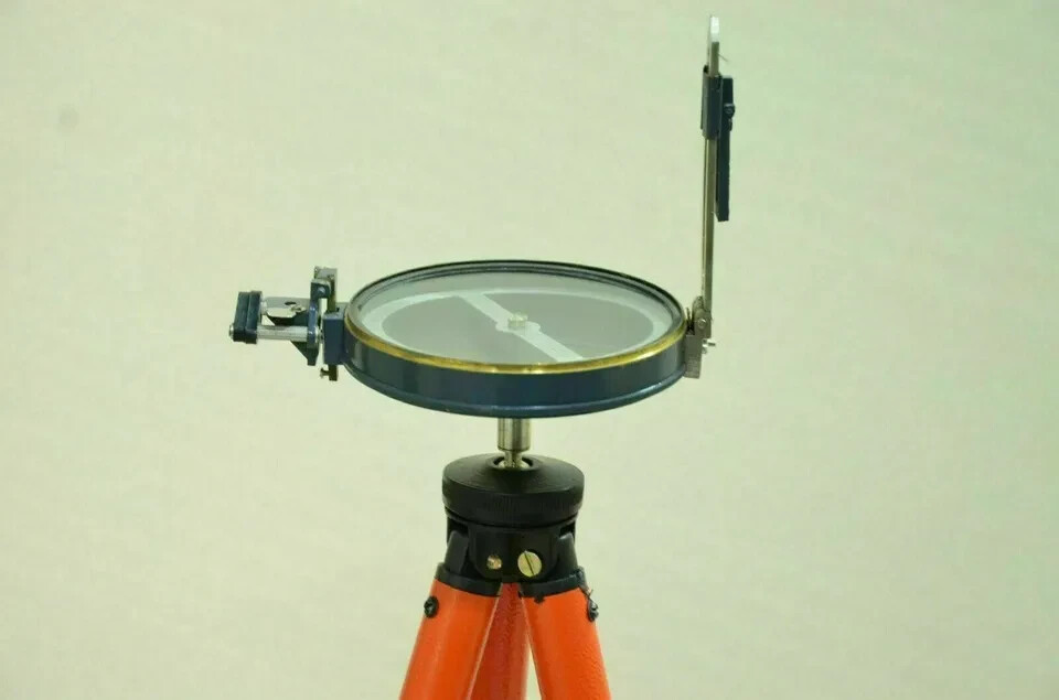 Vintage Indian Made Prismatic Compass For Survey & Topography 4" w ...