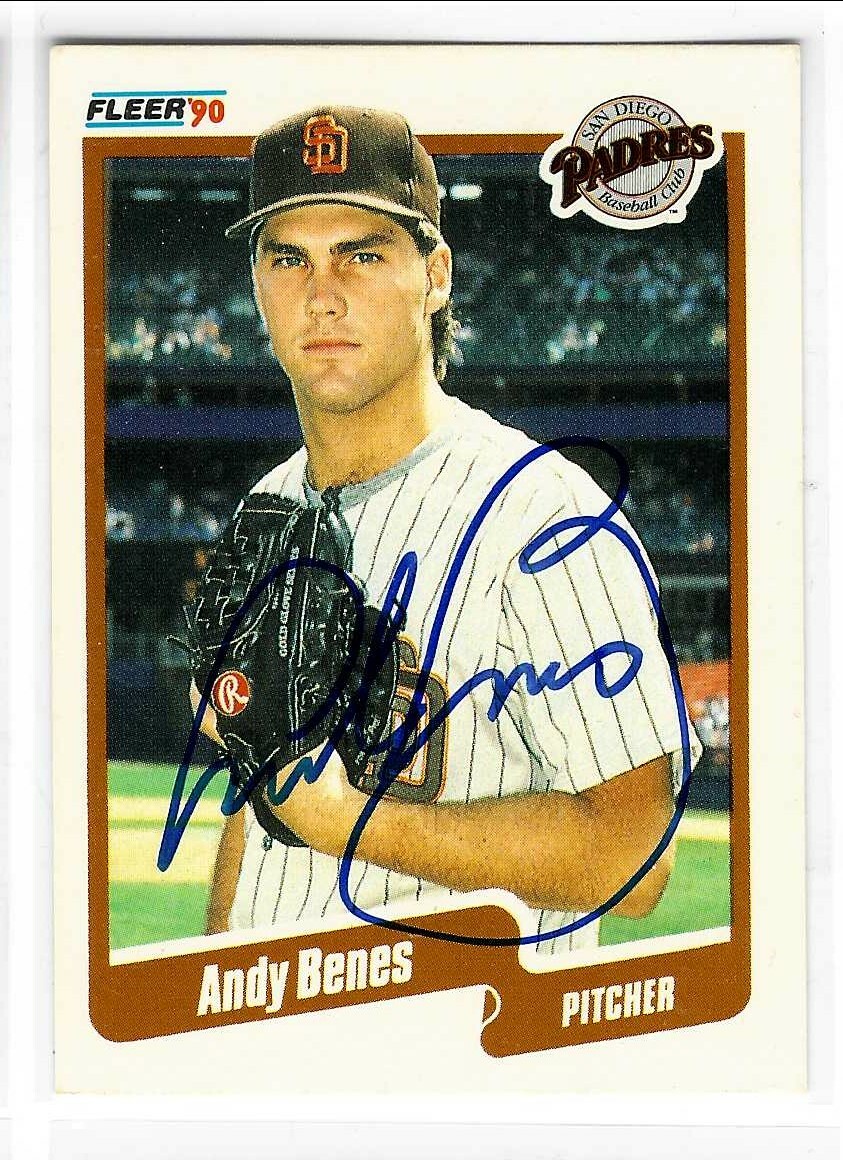 Andy Benes Signed 1990 Fleer Card #151 San Diego Padres | eBay