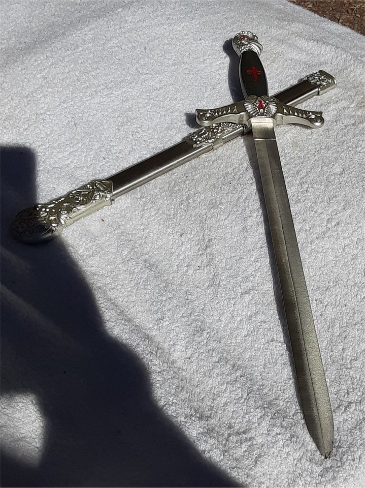 Templar Knight Freemason Masonic Mason Short Sword | eBay