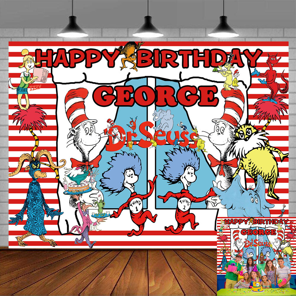 Dr Seuss Birthday Personalized Announcements Happy Birthday, Dr.