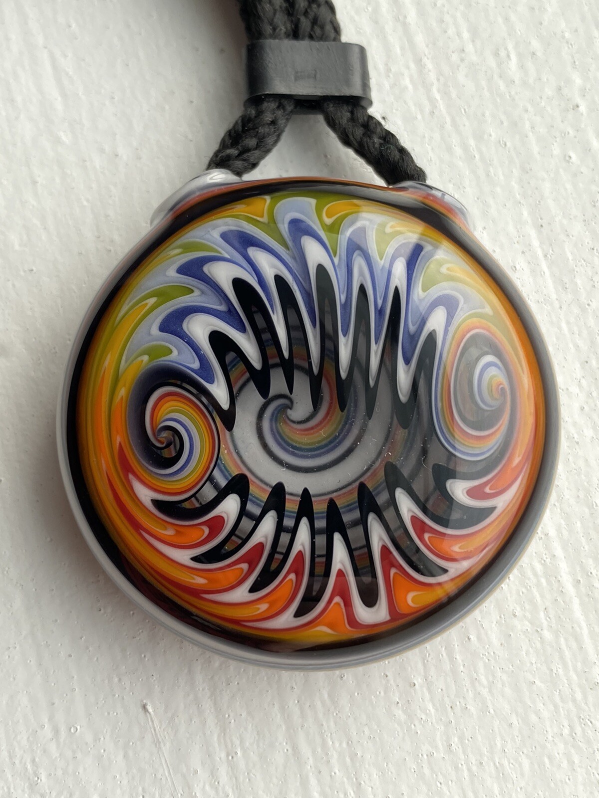 Custom Glass Pendant Handmade Swirl Design | eBay