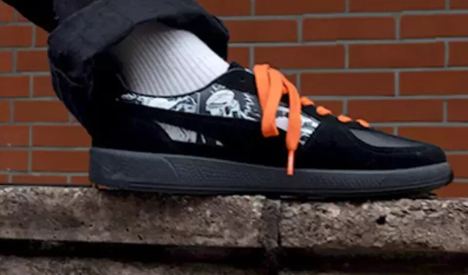 BLEACH x PUMA PALERMO BLACK MOON Kurosaki Ichigo Sneaker Unisex US5-12 ...