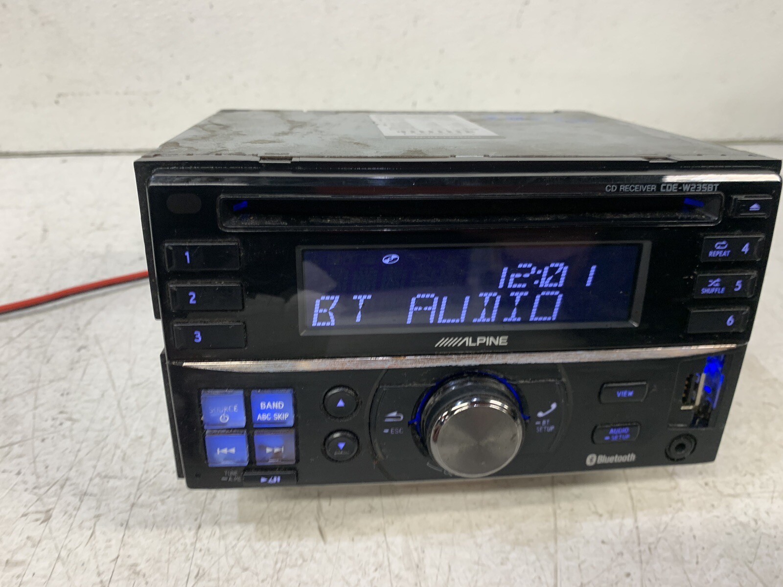 Alpine CDE-W235BT 2 din CD player USB AUX Bluetooth MP3 WMA receiver ...