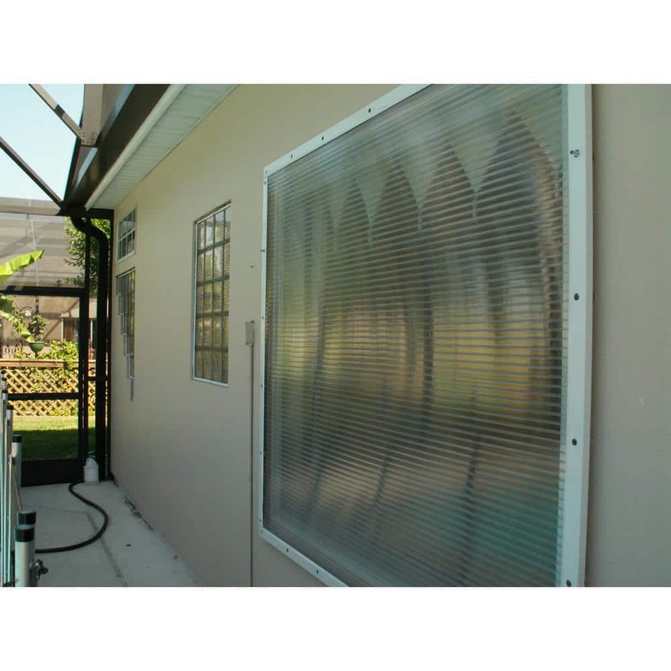 POLYMERSHAPES Hurricane Storm Shutter 48"x96"x0.625" Clear Multiwall (3 ...