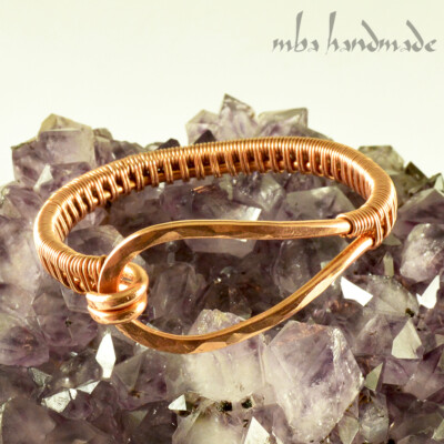 Wire Wrapped Copper Cuff Unique Artisan Jewelry - Unisex | eBay