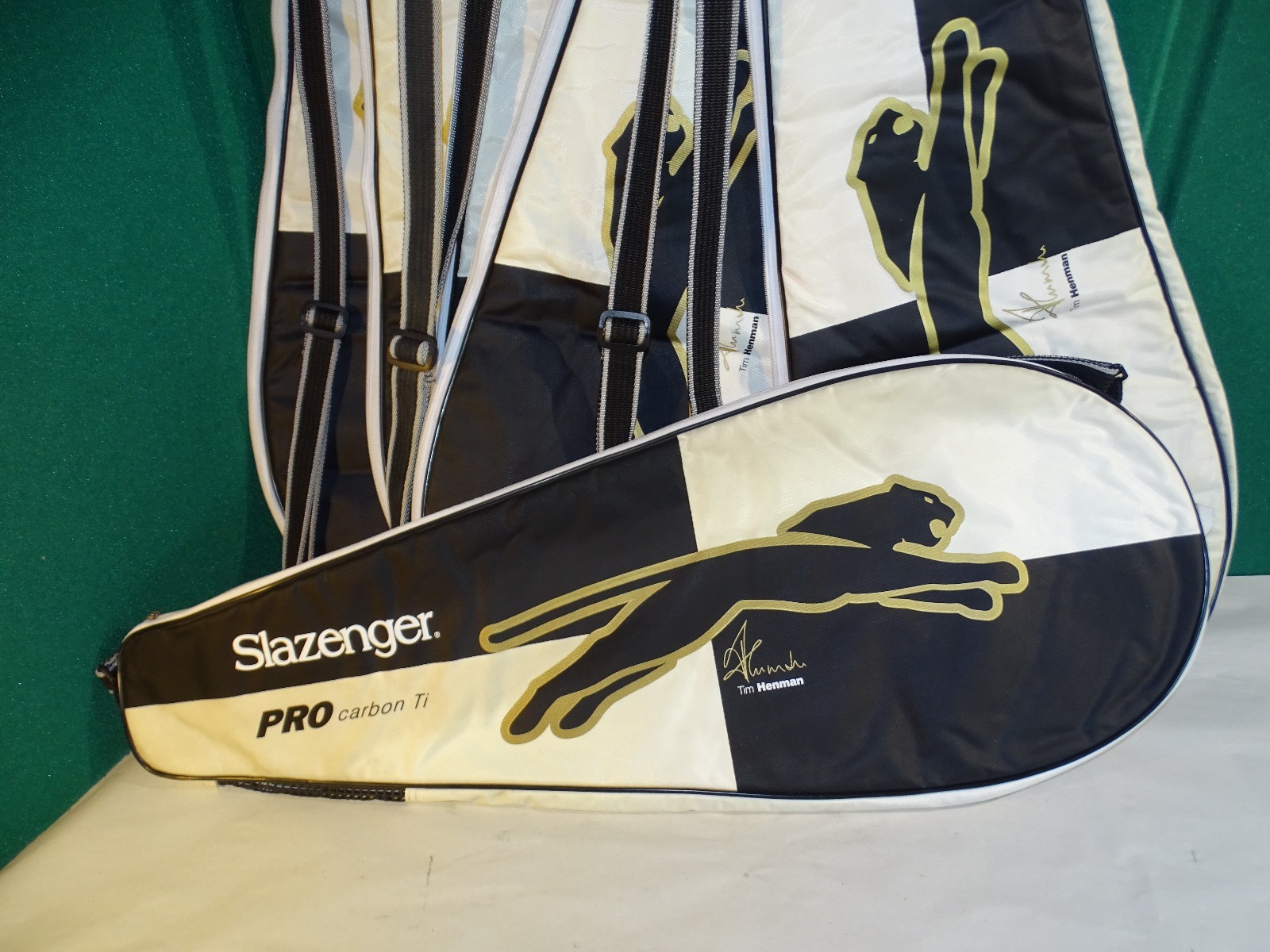 6 Slazenger Pro Carbon Ti Tim Henman Tennis Racquet Covers / Bags Only ...